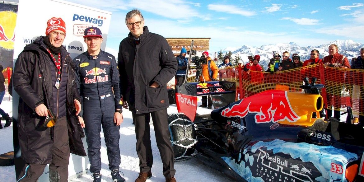 F1-Engine on Mount Hahnenkamm